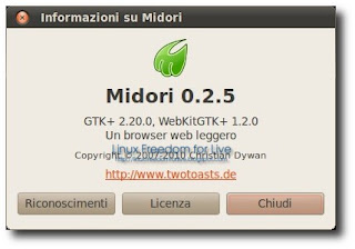 Installare o Aggiornare Midori 0.2.5 (repository ufficiali) - Linux Freedom